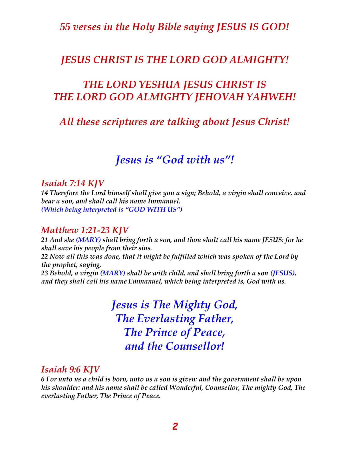 55 Verses Saying Jesus is God ! – JESUS IS GOD TV