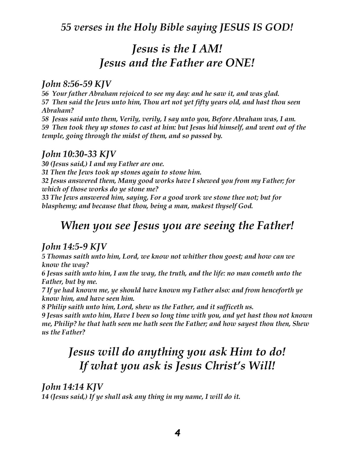 55 Verses Saying Jesus is God ! – JESUS IS GOD TV