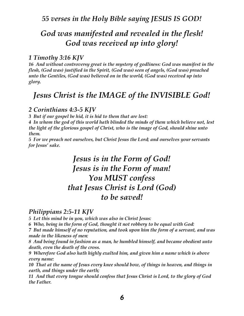 55 Verses Saying Jesus is God ! – JESUS IS GOD TV